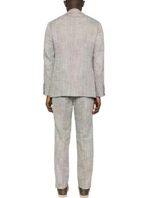 Brunello Cucinelli Herringbone Suit - Neutrals