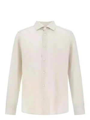 Herno Iconico Logo-plaque Shirt - Neutrals
