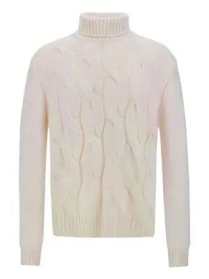 Herno Cable-knit Roll-neck Sweater - Neutrals