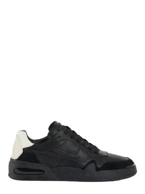 GIUSEPPE ZANOTTI Casper Multi-material Lace-up Sneakers - Black