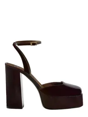 GIUSEPPE ZANOTTI Mary Jane Platform Pumps - Red