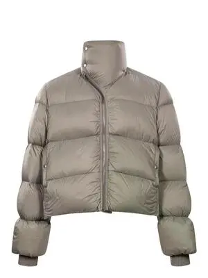 Rick Owens Quilted Funnel Neck Jacket - Grey