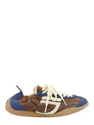PURAAI Panelled Logo-patch Sneakers - Brown