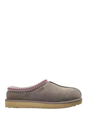 UGG UGG Tasman II Suede Slippers With Braided Trim Grey