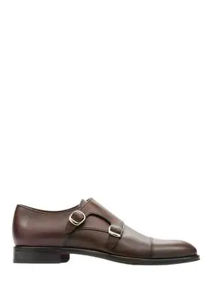 LOTTUSSE Lenox Double Monk Strap Shoes - Brown