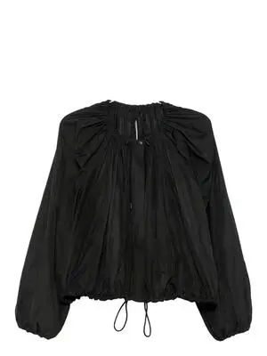 TOTEME TOTEME Gathered Drawstring Jacket Black
