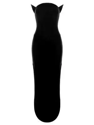 V:PM ATELIER Billie Strapless Corset-style Maxi Dress - Black