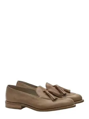LOTTUSSE Bari Tassel-detail Loafers - Brown