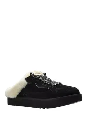 UGG Lowmel Shearling-trim Slippers - Black