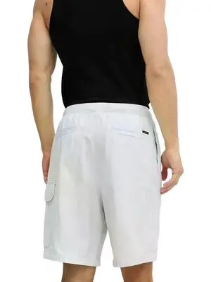 Armani Exchange Striped Cargo Shorts - Blue