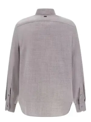 Herno Stretch-wool Shirt - Grey