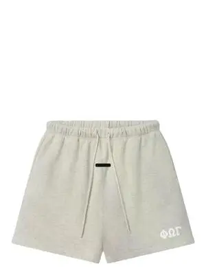 Fear Of God Logo Print Drawstring Shorts - Grey