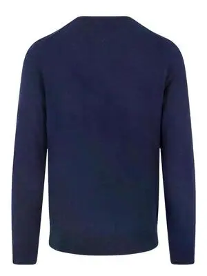 Polo Ralph Lauren Embroidered Logo Crew Neck Sweater - Blue