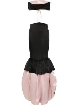 DUNESI Clarita Ruffled Skirt Set - Black