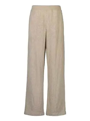 Brunello Cucinelli Lace-knit Wide-leg Track Pants - Neutrals