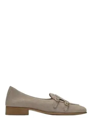 LOTTUSSE Lottusse Soller Suede Buckle Detail Loafers