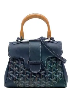 Goyard Mini Saigon Structured Satchel - Blue