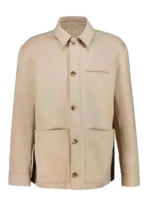 FERRAGAMO Double Wool And Cashmere Blouson - Neutrals