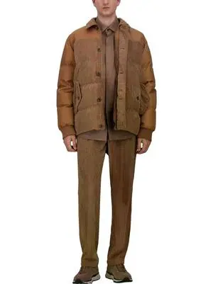 Herno Gabardine-texture Shirt - Brown