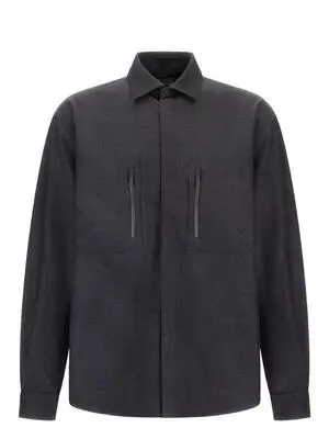 Herno Zip-pocket Shirt - Grey