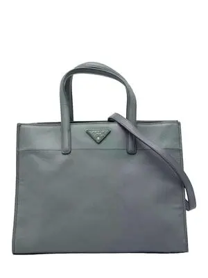 PRADA Prada Saffiano Soft Triple Pocket Tote