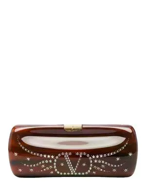 Valentino Garavani Embellished Clutch - Red