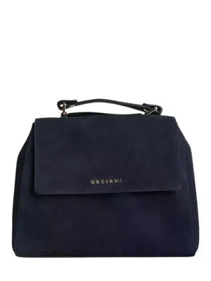 Orciani Logo Plaque Tote Bag - Blue