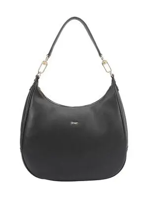 Paul Costelloe Anano Leather Shoulder Bag - Black