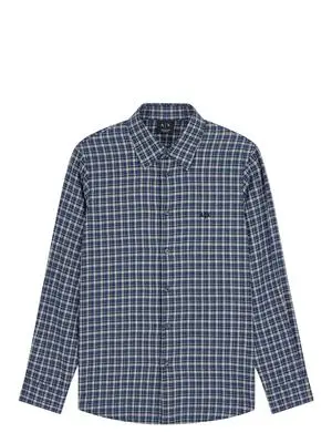 Armani Exchange Regular Fit Shirt In Cotton - Patterned