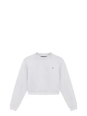 Armani Exchange Shiny Stretch Interlock Sweatshirt - Grey