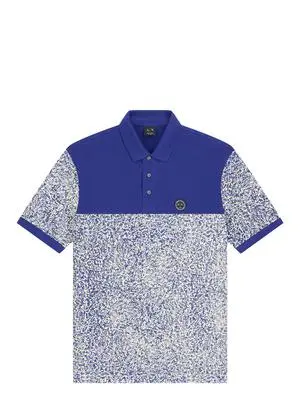 Armani Exchange Regular Fit Polo Shirt In Cotton Piquet With Rib Details - Patterned