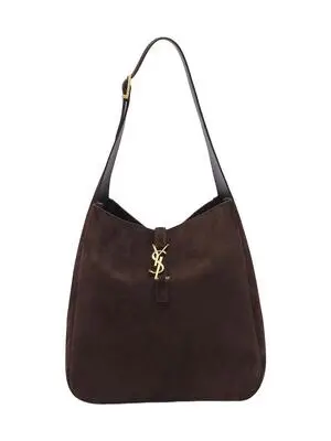 Saint Laurent Le 5 À 7 Large Suede Shoulder Bag - Brown