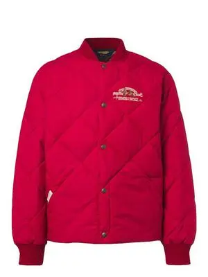 Polo Ralph Lauren Quilted Cotton-blend Bomber Jacket - Red