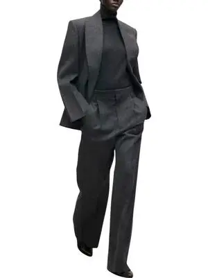 Victoria Beckham Peak-lapels Single-breasted Blazer - Grey
