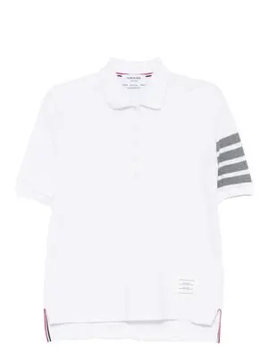 Thom Browne Cotton Polo Shirt - White