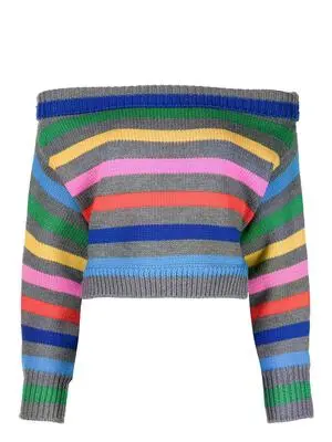 MONSE Monse Off-the-Shoulder Cropped Jumper