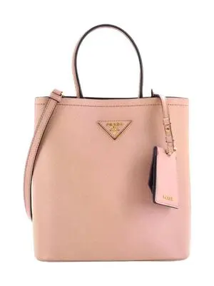 Prada Prada Saffiano Leather Medium Bucket Bag Neutrals