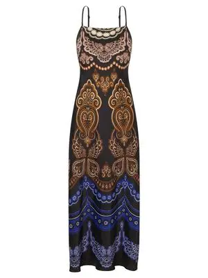 FARM RIO Farm Rio Nicole Paisley Jersey Maxi Dress
