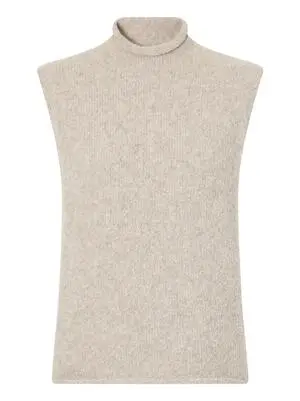 LAUREN MANOOGIAN Alpaca-blend Turtleneck Tank - Gray