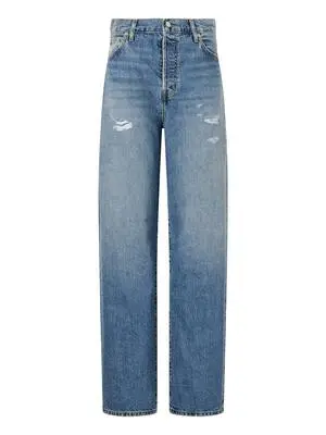 ETERNE ÉTERNE Saint Boyfriend Distressed Straight-Leg Jeans