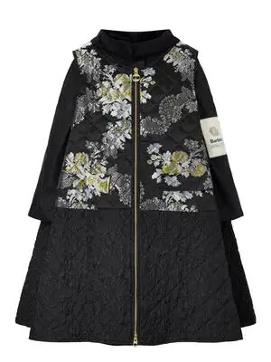 Erdem X Barbour Patchwork Floral Jacquard Coat - Black