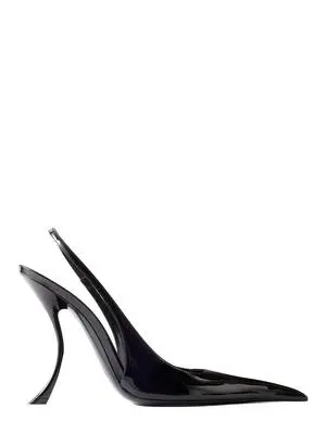 SAINT LAURENT Saint Laurent Apolline Patent Leather Slingback Pumps