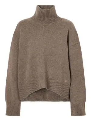LOULOU DE SAISON Loulou De Saison Jonah Cropped Cashmere Turtleneck Sweater