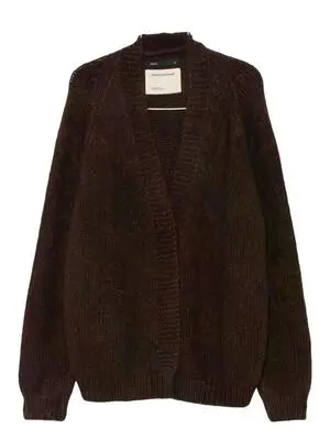 Frenckenberger Chunky Knit Cardigan - Brown