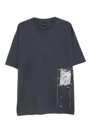 BOSS Graphic-print T-shirt - Blue