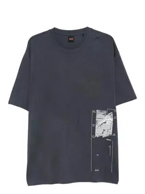 BOSS Graphic-print T-shirt - Blue
