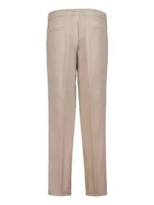 Brunello Cucinelli Pleated Cotton Trousers - Neutrals