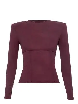 NISSA TENCEL™ And Wool Blend Long Sleeve Top