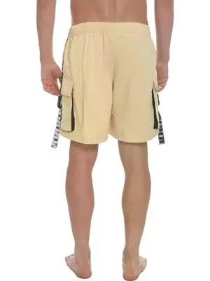 Nike Logo Tape Cargo Swim Trunks - Neutrals