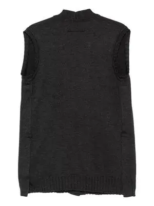 JEAN PAUL GAULTIER Jean Paul Gaultier Sleeveless V-Neck Cardigan